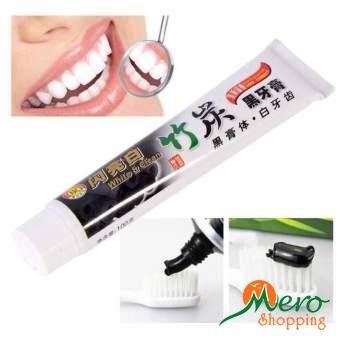 Buy 100% Natural Bamboo Charcoal Black Teeth Whitening Clean Toothpaste ...