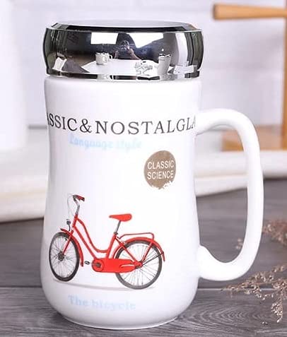 Buy Ceramic Coffee Mugs with Mirror Lid