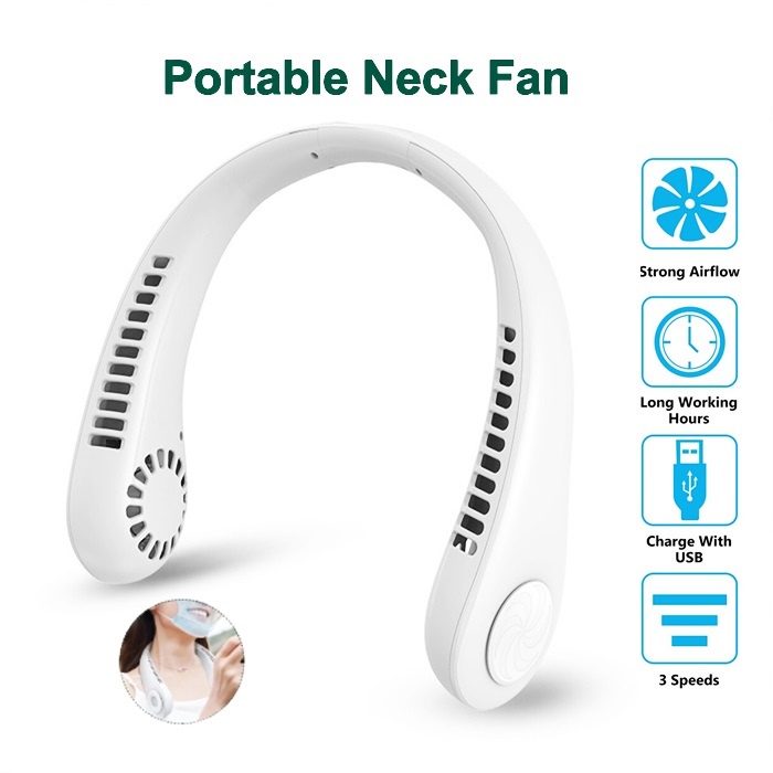Wireless USB Hanging Neck Fan