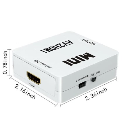 Buy RCA Composite CVBS AV To HDMI Video Audio Converter AV2HDMI Adapter ...