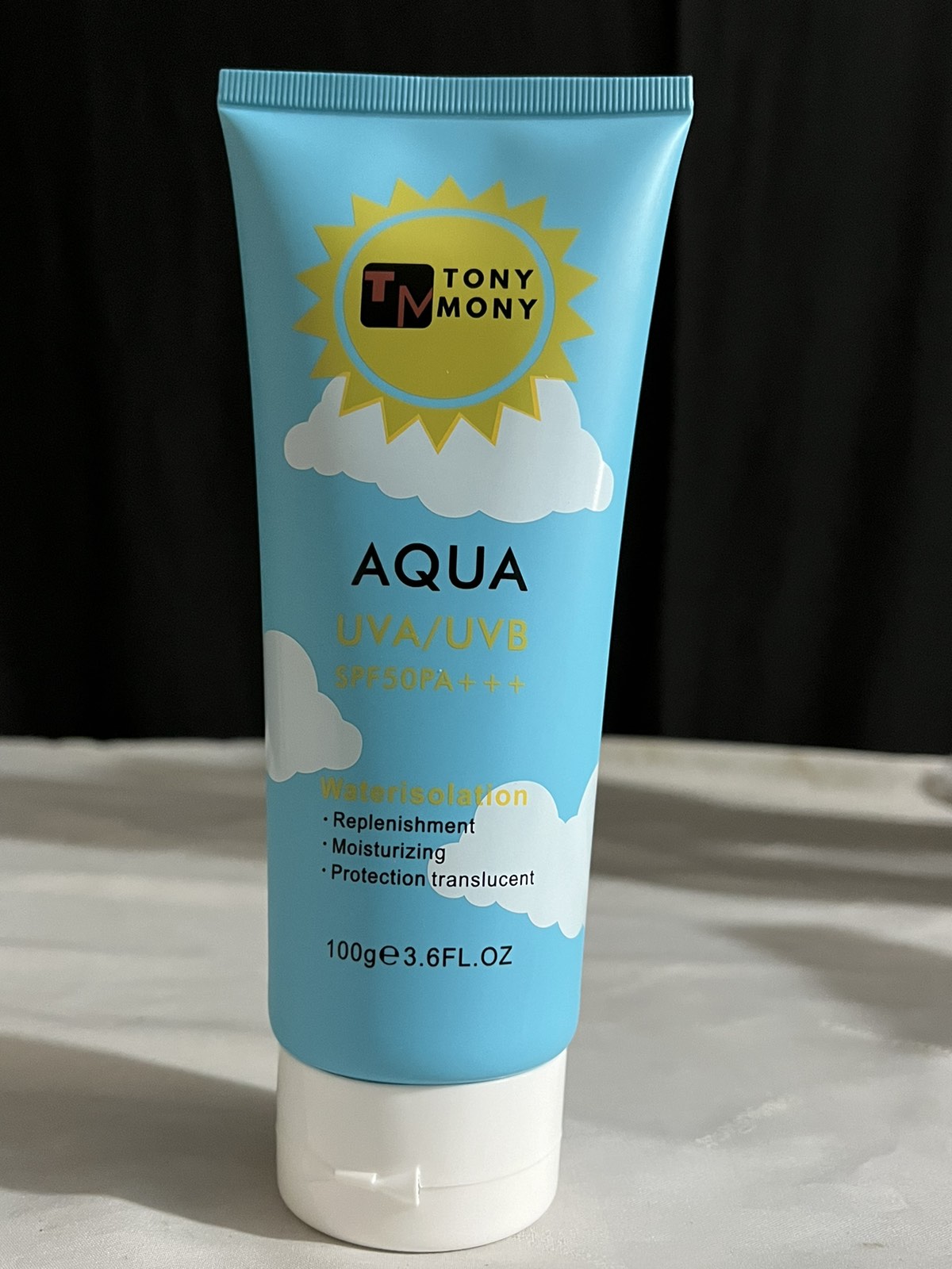 "Tony Mony USA Aqua UVA/UVB SPF50+++ Moisturizing Sunscreen: Hydration ...