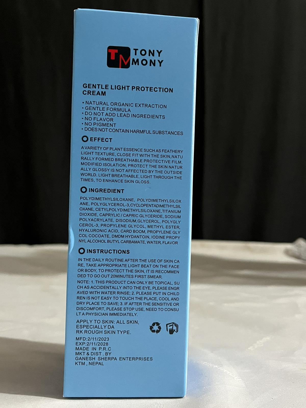 "Tony Mony USA Aqua UVA/UVB SPF50+++ Moisturizing Sunscreen: Hydration ...