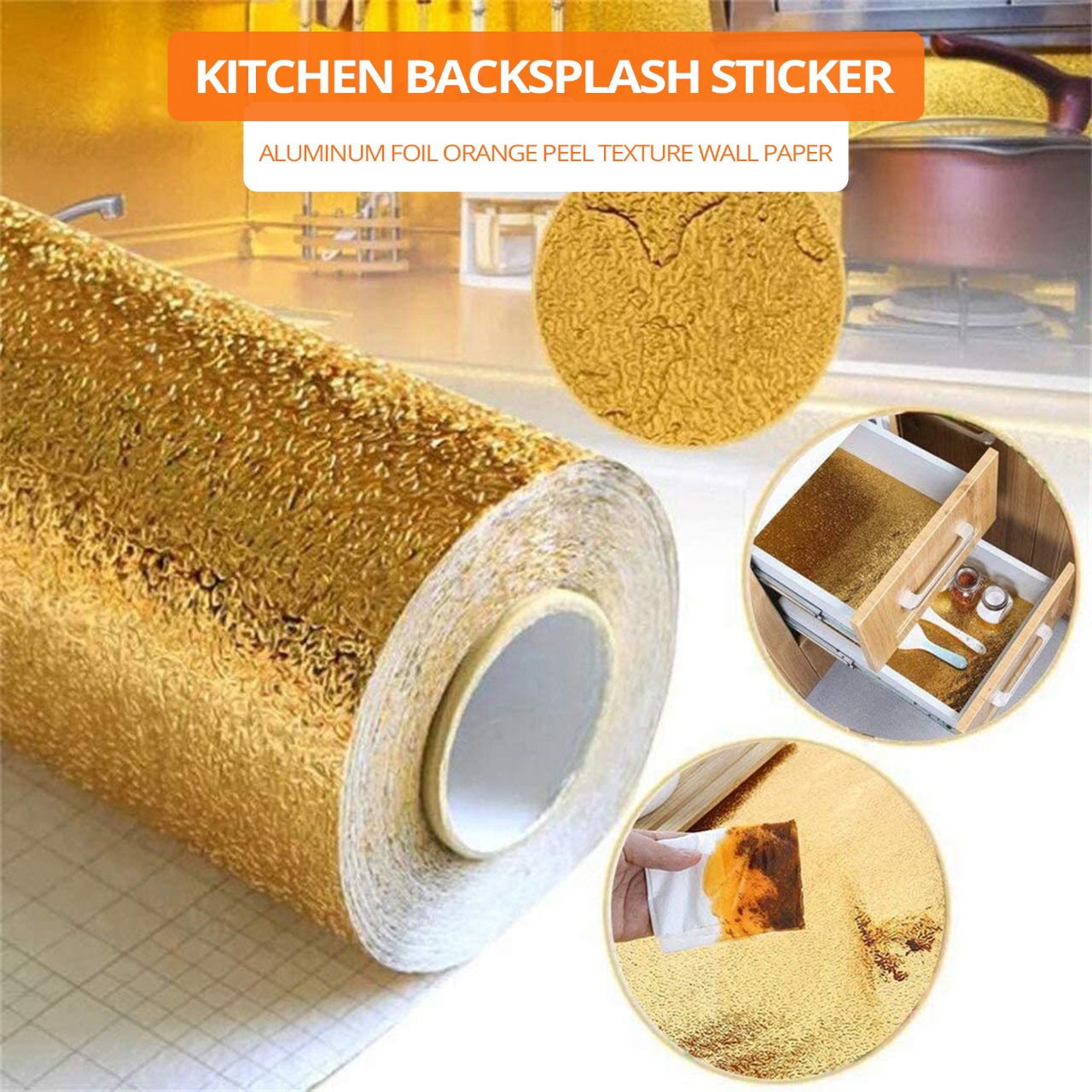 Buy Aluminium Foil Kitchen Wall Stickers Online