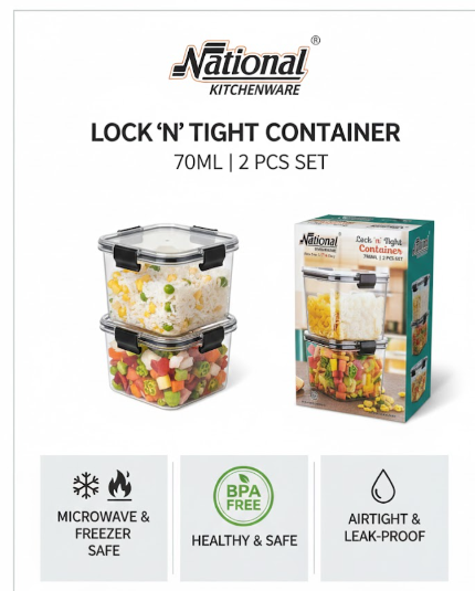 Lock 'N Seal Airtight Food Storage Container – Durable & Leak-Proof