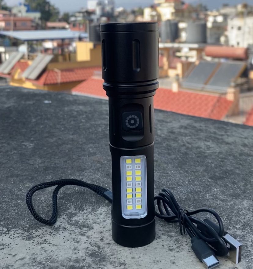 Buy USB Rechargable LED Torchlight in nepal