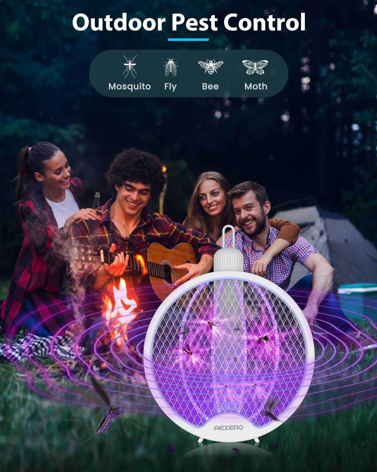 Foldable Mosquito Racket