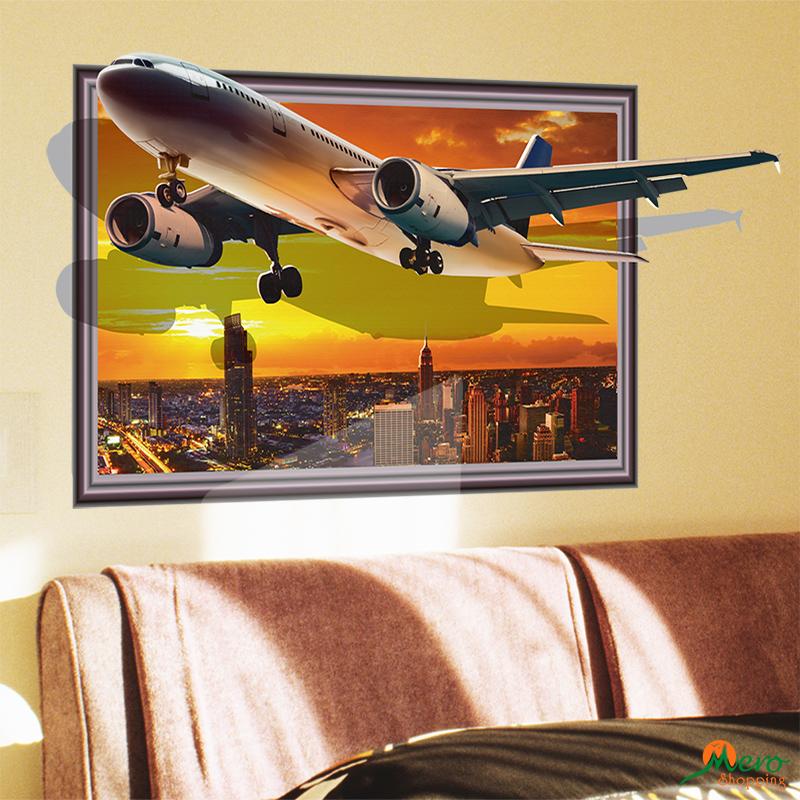 Buy Online Airplane Flying Wall Stickers in Kathmandu Nepal