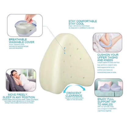 Leg Pillow For Legs, Back, Hip, Knee Support, Nerve Pain relief