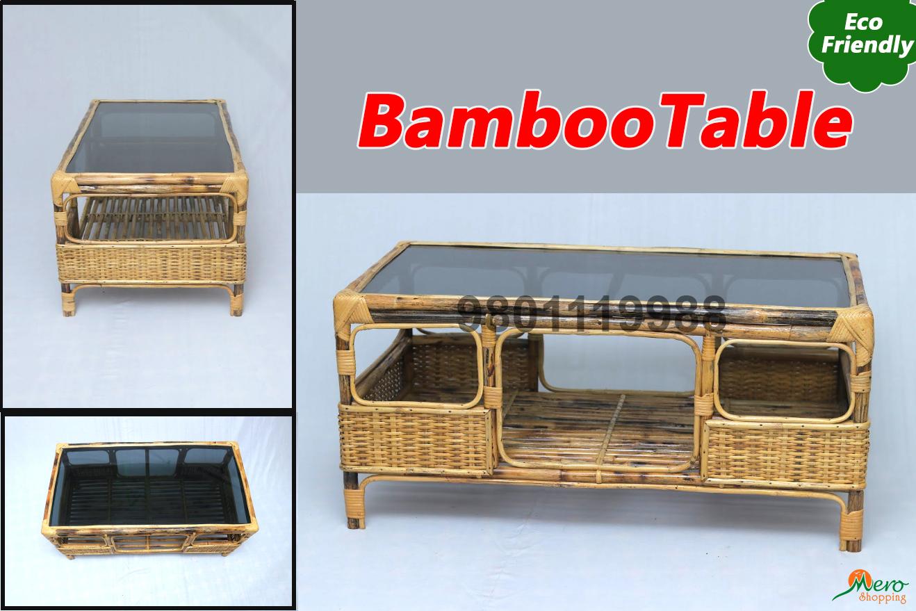 Buy Cane Bamboo Bunai Table at low price in Kathmandu Nepal