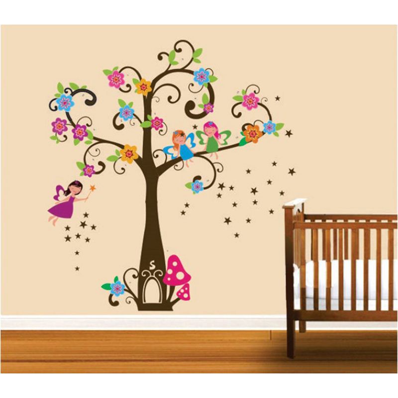 Buy Online Colorful Angel Girl Tree Wall Stickers in Nepal , Colorful ...