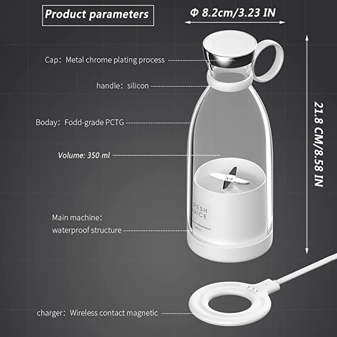 Buy Mini Jucier, Personal Size Blender, Fresh Juice Mini Fast Portable ...