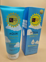 "Tony Mony USA Aqua UVA/UVB SPF50+++ Moisturizing Sunscreen: Hydration ...