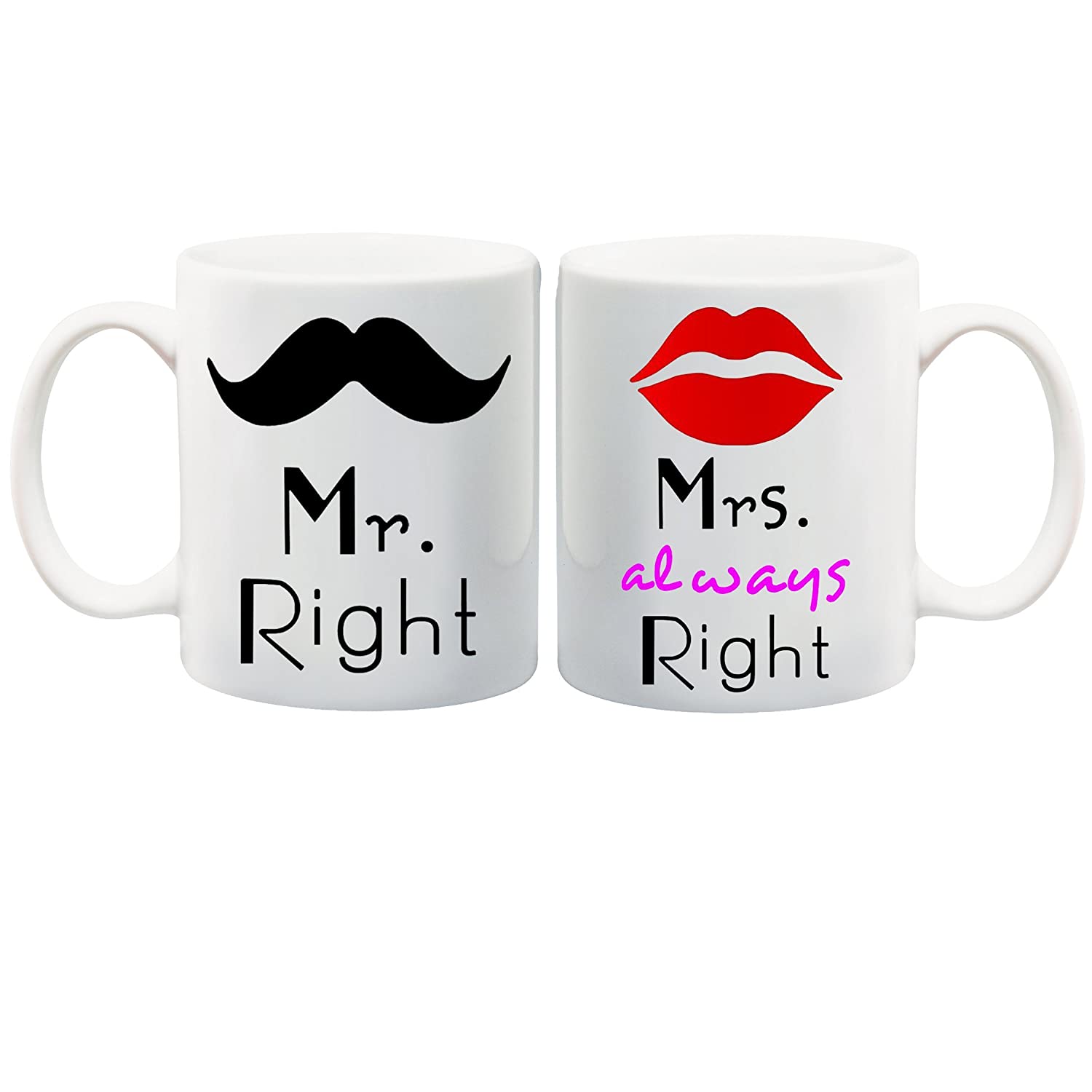 Buy Mr. & Mrs. Right Couples Ceramic Mug