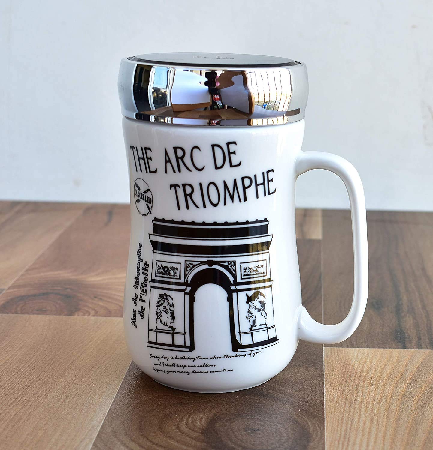 Buy Ceramic Coffee Mugs with Mirror Lid