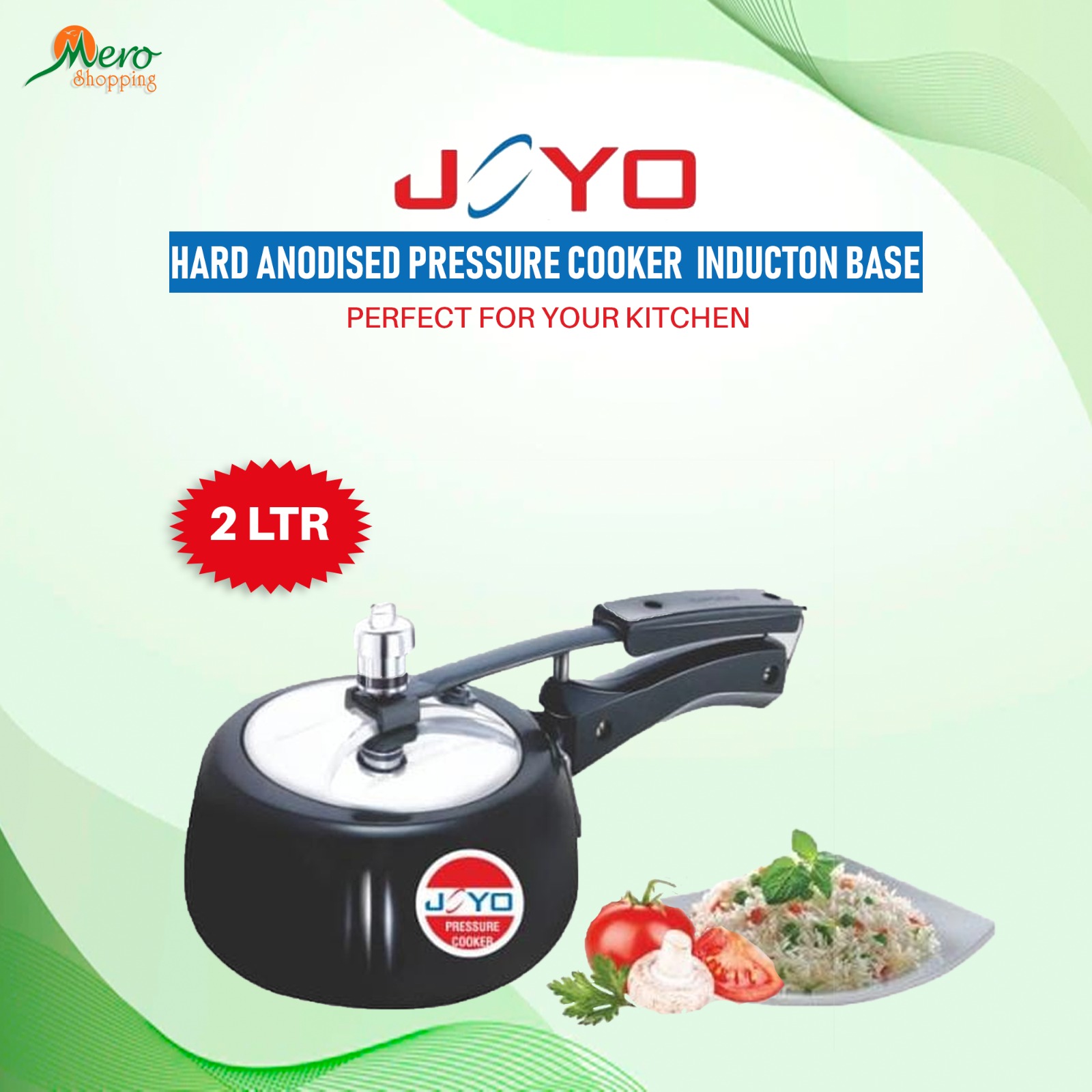 Buy JOYO HARD ANODISED PRESSURE COOKER 2LTR INDUCTON BASE in Nepal