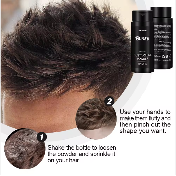 Bunee Hair Building Fibers, 27.5g, Fill In Fine or Thinning Hair ...