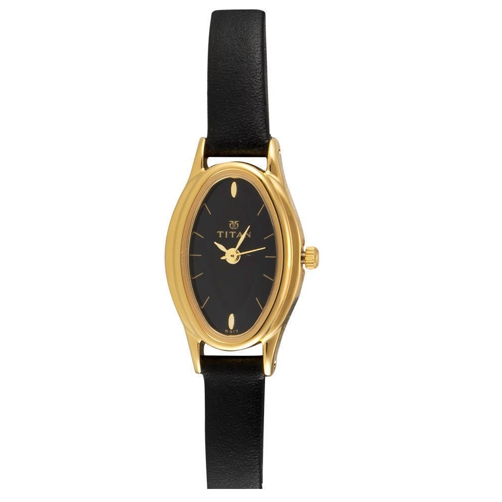 Buy Online Titan Karishma Analog Black Dial Women's Watch 2214YL03 in ...