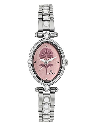 Buy Online Titan Pink Dial Metal Watch For Women - 2419SM01 in ...