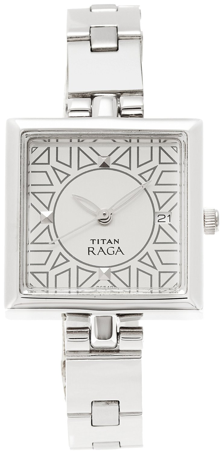Buy Online Titan Raga Analog Silver Dial Women's Watch - 2509SM01 in ...