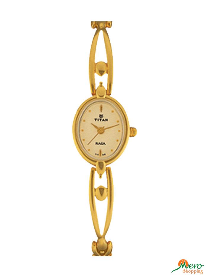 Buy Online Titan Women's 2253YM02 Raga Inspired Gold Tone Watch in ...