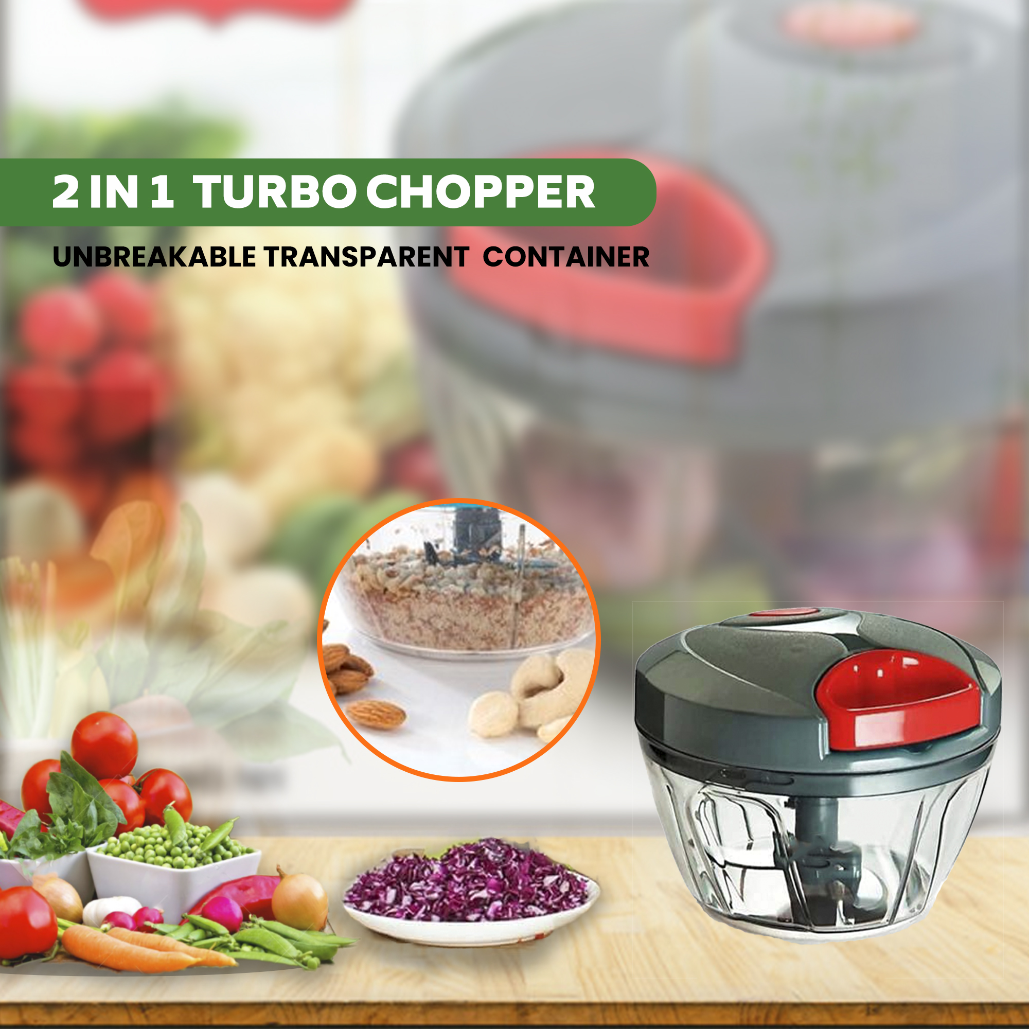 2 in 1 Turbo Chopper